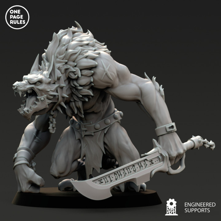 3D Printable Werewolves - Vampiric Undead by One Page Rules