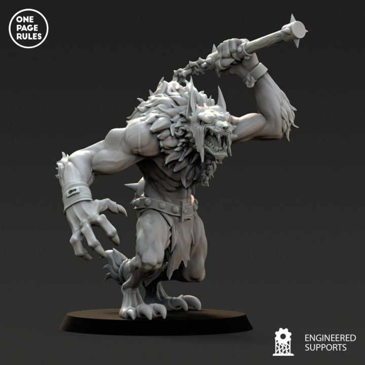 3D Printable Werewolves - Vampiric Undead by One Page Rules