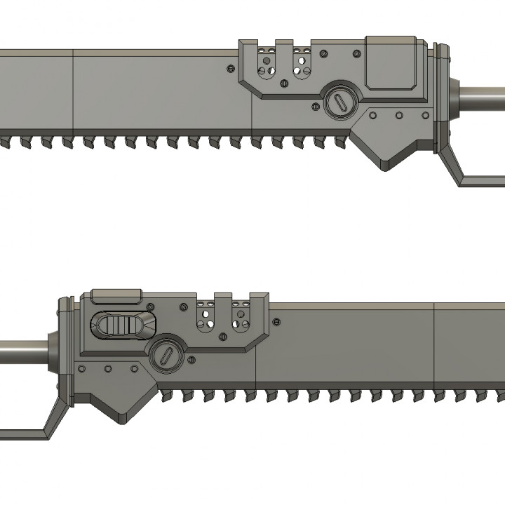 3D Printable Chainsword by Joe D