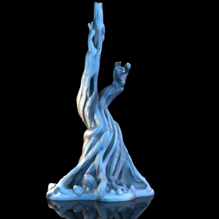 3D Printable Gnarl Tree Set - Medieval Town Set by Adrian