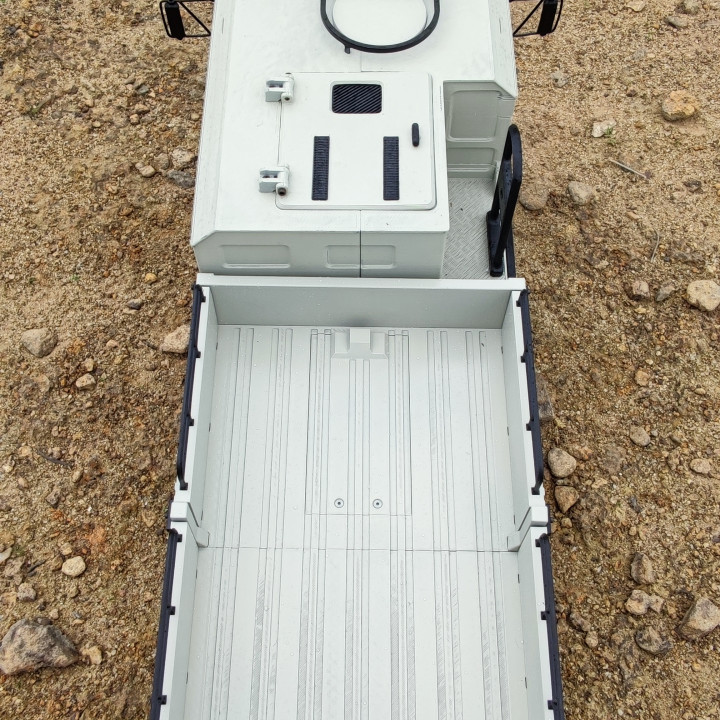 3D Printable Crawler Cat 1 4x4 Sideboard Flatbed - 1/10 RC body ...