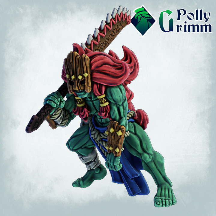 3D Printable Fantasy miniatures for tabletop games. Big Boss Broo by ...