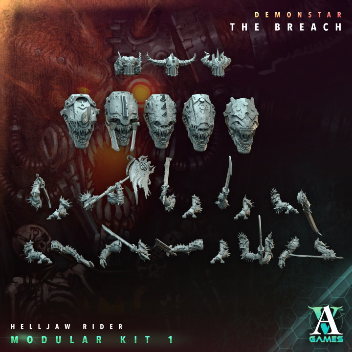 3D Printable Worlds Beyond - Demonstar Scions by Archvillain Games