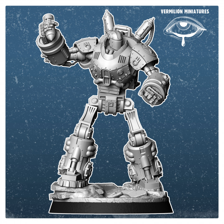 3D Printable Defender of Steel by Vermilion Miniatures