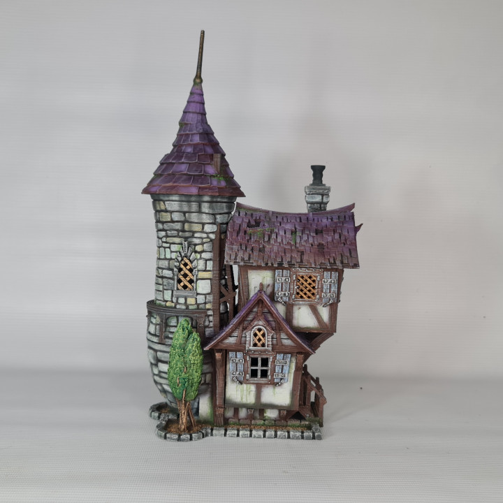3D Printable Peppermill Cottage - Medieval Town Set by Adrian