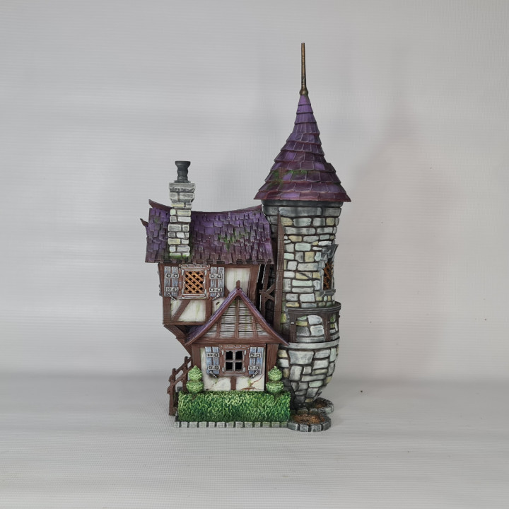 3D Printable Peppermill Cottage - Medieval Town Set by Adrian