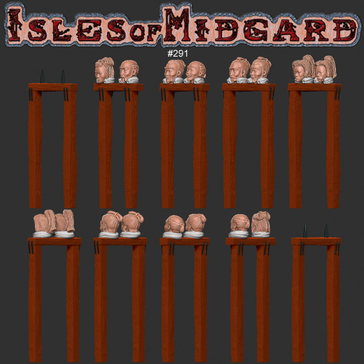 3D Printable IoM N'Aldaan - Head-gates #01 by Oak Entertainment