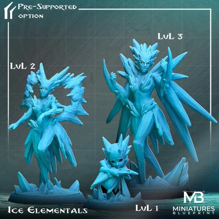3D Printable Elementals V2- May 2024 release by Miniatures Blueprint