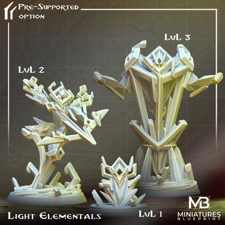 3D Printable Elementals V2- May 2024 release by Miniatures Blueprint