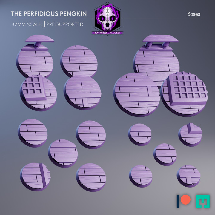 3D Printable The Perfidious Pengkin - Set by Blackcrest Miniatures