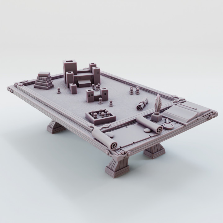 3D Printable Battle Planning Table by The Forge of Many Things