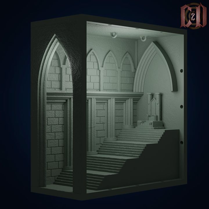 3D Printable Chambers_Throne room Version 1 by C2Dwellers