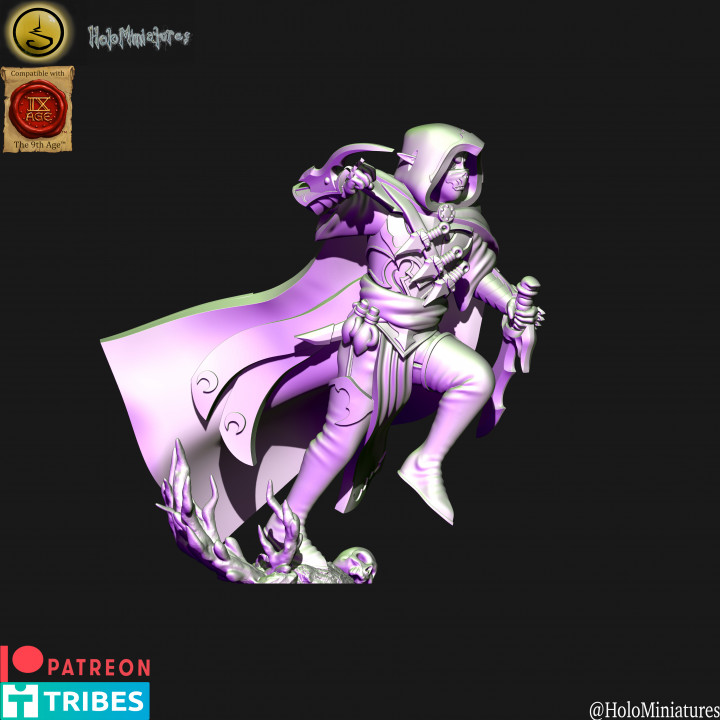 3D Printable Dark elves assassin (elf) by HoloMiniatures