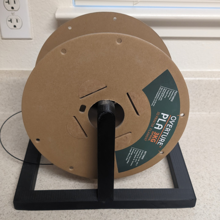 3D Printable Large filament spool holder by Pierson Brossard