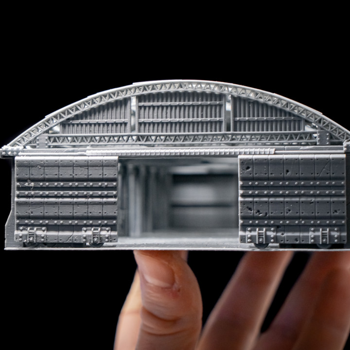 3D Printable Modular Logistics Hangar by The Lazy Forger