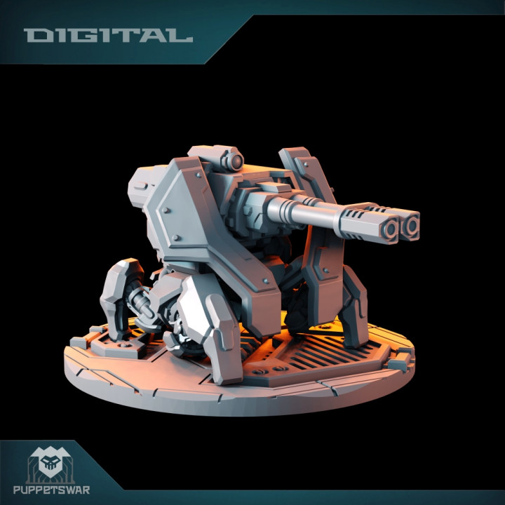 3D Printable Cannon Platform by Puppetswar Miniatures