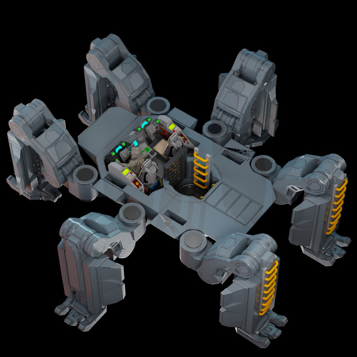 3D Printable Walker Tank - Manned by 2nd Dynasty