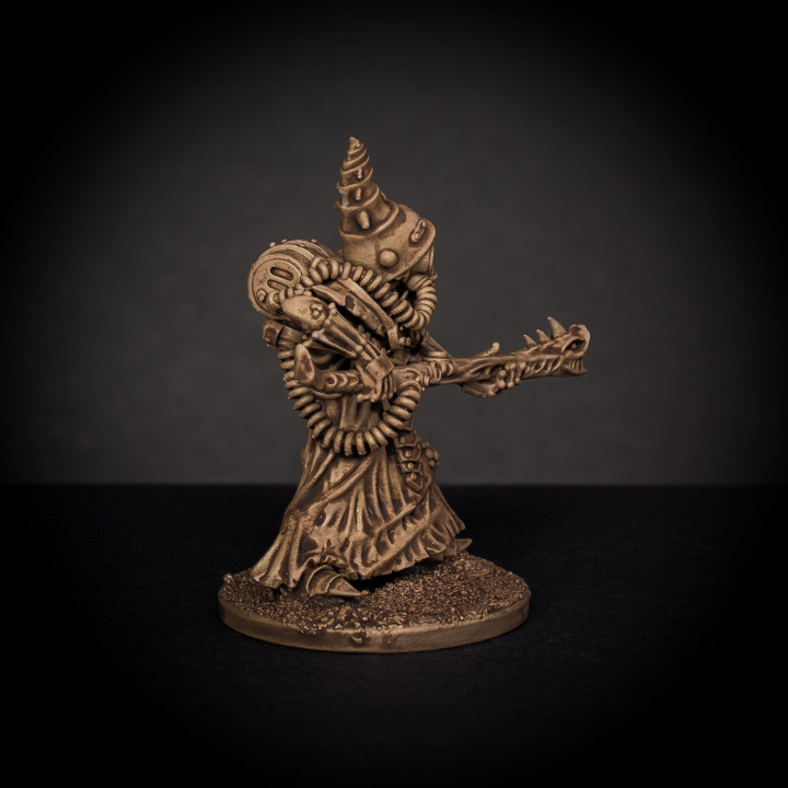 3D Printable Snake Staff - Chaos Sorcerer by Knucklebones Miniatures