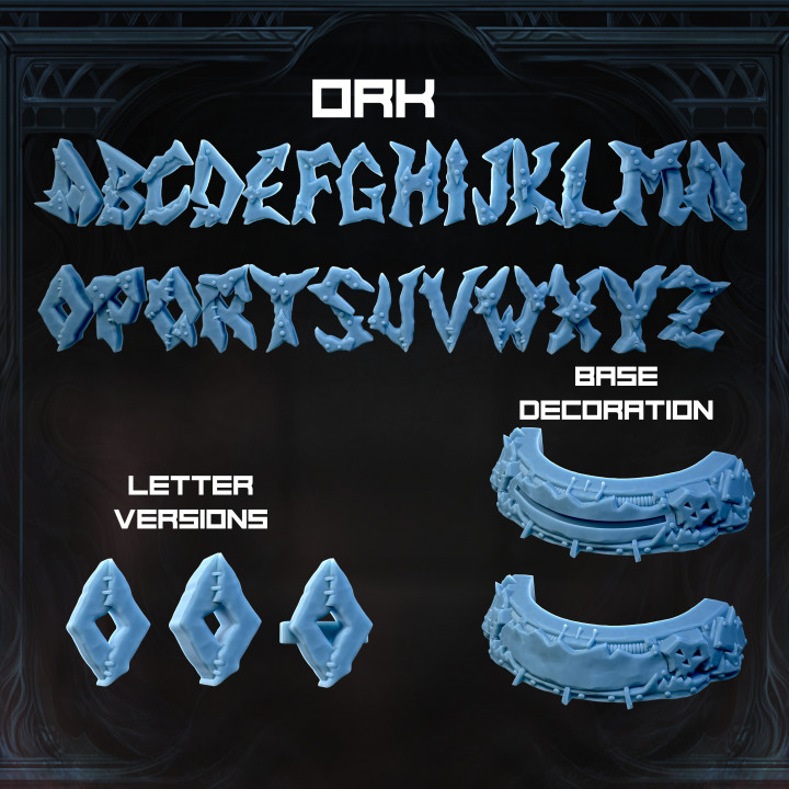 3D Printable Ork Base Decoration by Mad's Minis