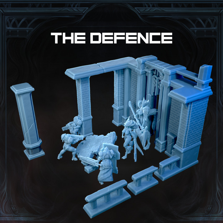 3D Printable The Defence scene by Mad's Minis
