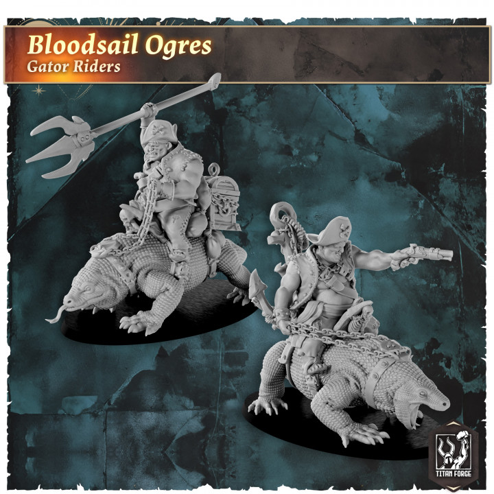 3D Printable OPR Army - Bloodsail Ogres by Titan Forge Miniatures
