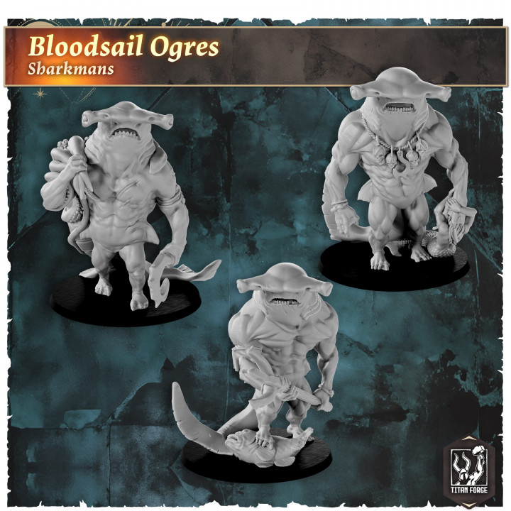 3D Printable OPR Army - Bloodsail Ogres by Titan Forge Miniatures