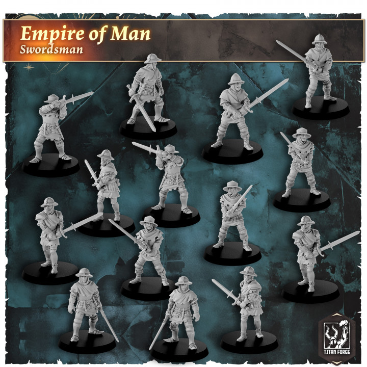 3D Printable OPR Army - Empire of Man by Titan Forge Miniatures