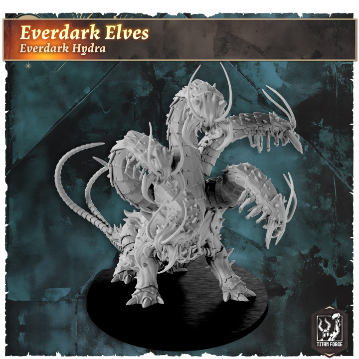 3D Printable OPR Army - Everdark Elves by Titan Forge Miniatures