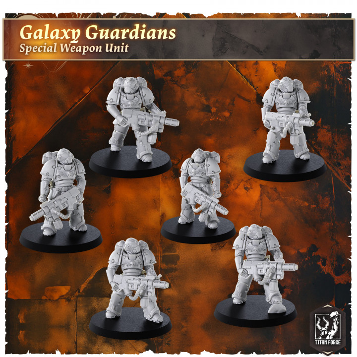 3D Printable OPR Army - Galaxy Guardians by Titan Forge Miniatures