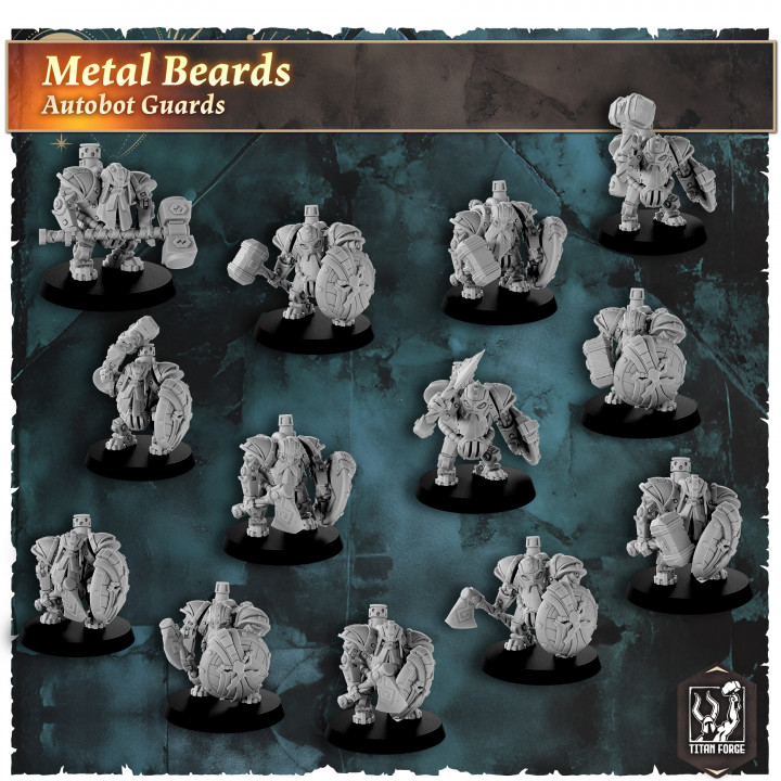 3D Printable OPR Army - Metal Beards by Titan Forge Miniatures