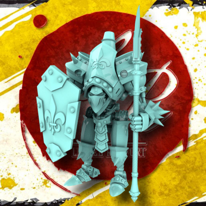 3D Printable Lesser Holy Steamknight by LeesedRenfort