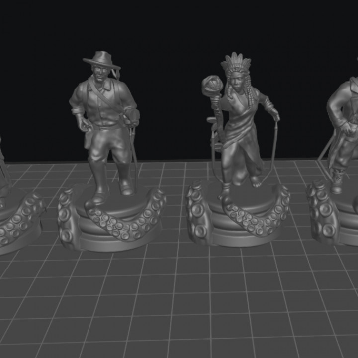 3D Printable Characters for Eldritch Horror (Core Set2) by Andy at ...