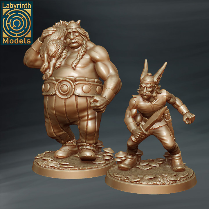3D Printable Gaul Heroes - 32mm scale by Labyrinth Models