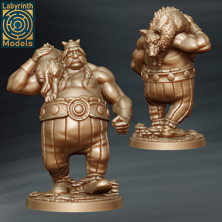 3D Printable Gaul Heroes - 32mm scale by Labyrinth Models
