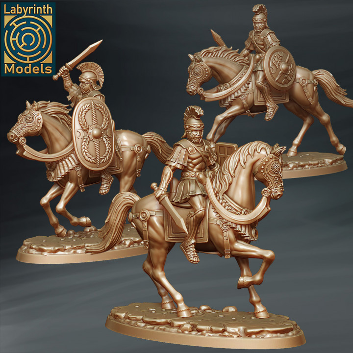 3D Printable Aquila Equites - 32mm scale by Labyrinth Models