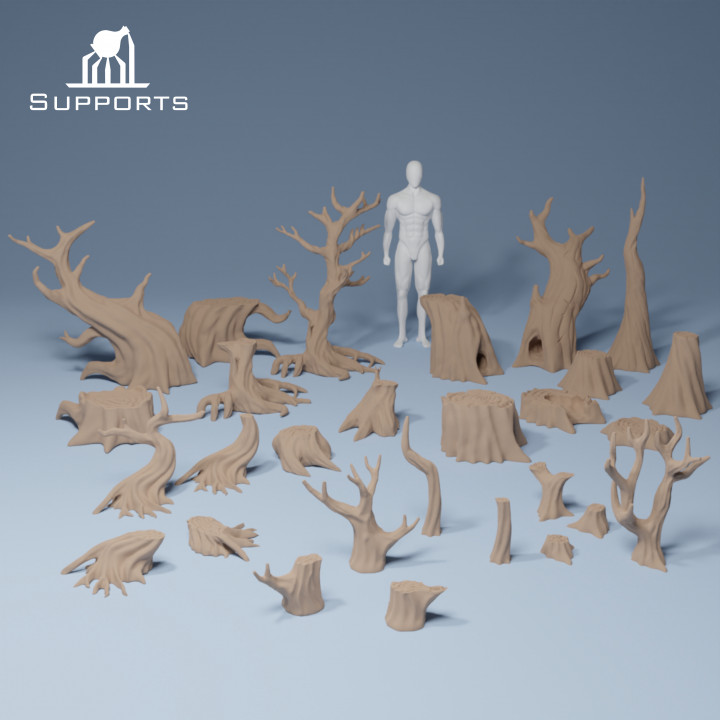 3D Printable Trees 1-2 by The King of Bits