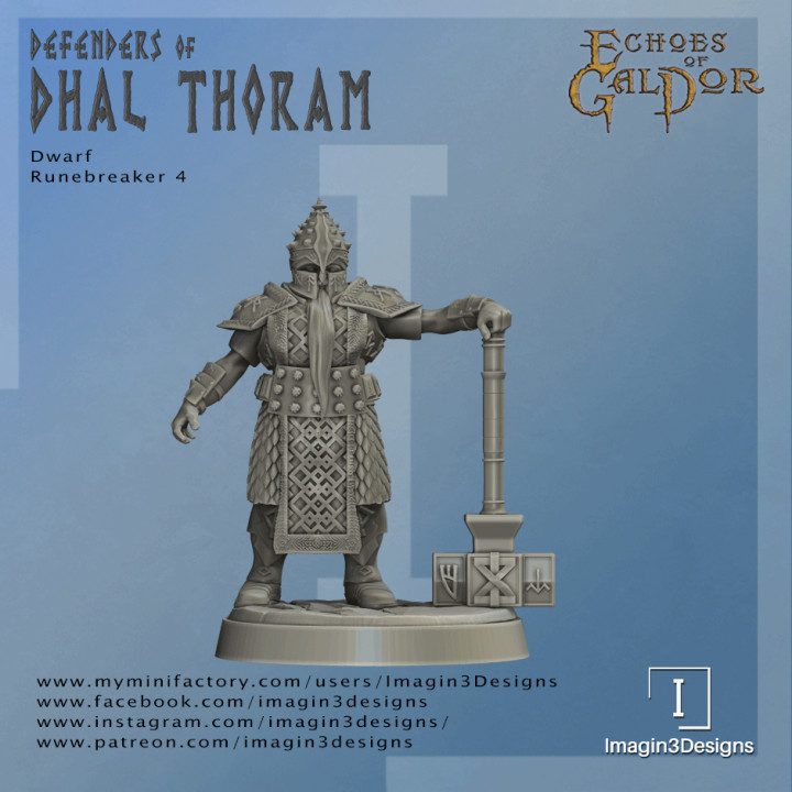 3D Printable Dwarf Runebreakers by Imagin3Designs
