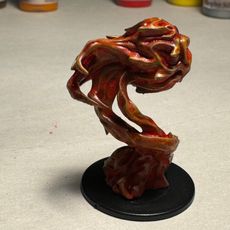 3D Printable Flaming Sphere spell by Threat Factory