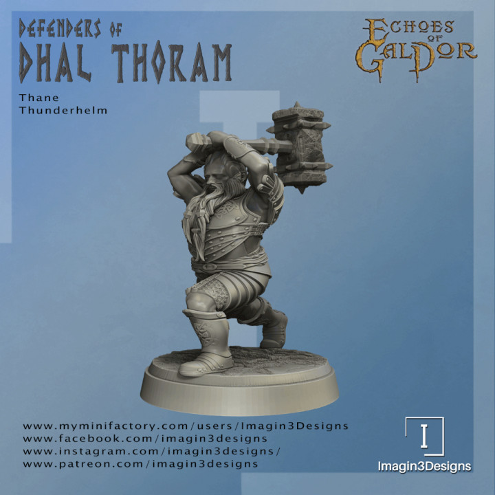 3D Printable Defenders of Dhal Thoram COMPLETE SET by Imagin3Designs