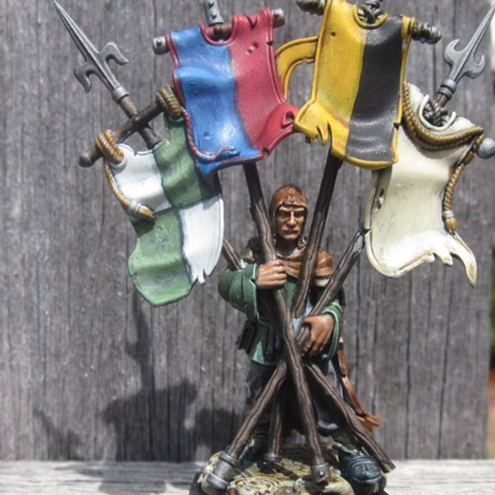 3D Printable Old World Banner Herald by Tagged Events