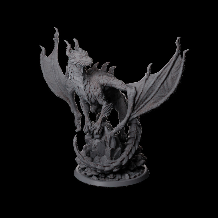 3D Printable Elvenhein Dragon by Flames Maker