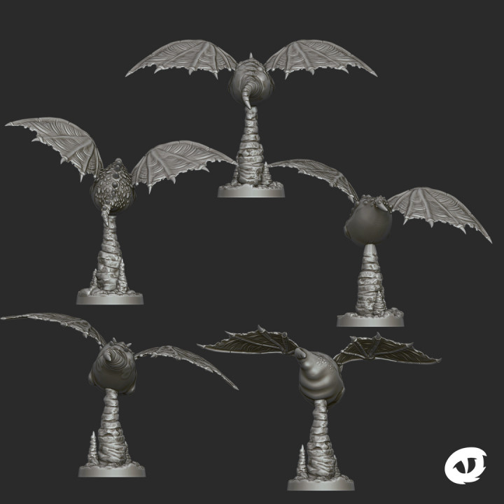 3D Printable Bat Monsters by Insight Miniatures