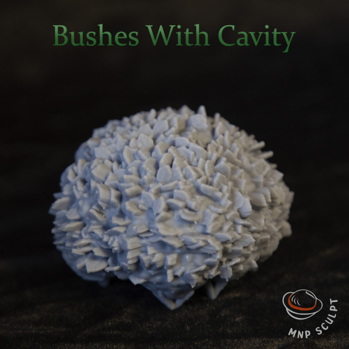 3D Printable Bushes With Cavity by MNP Sculpt
