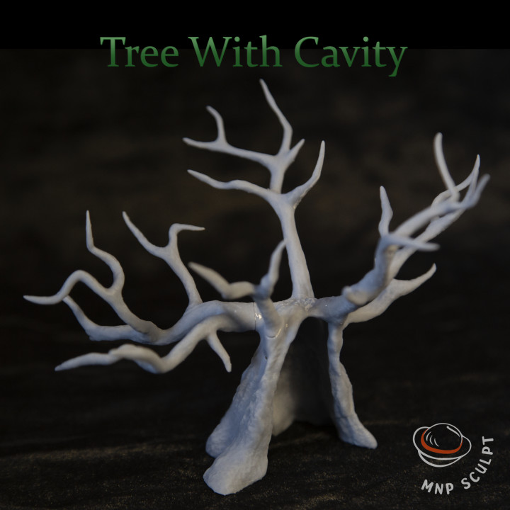 3D Printable Tree With Cavity by MNP Sculpt