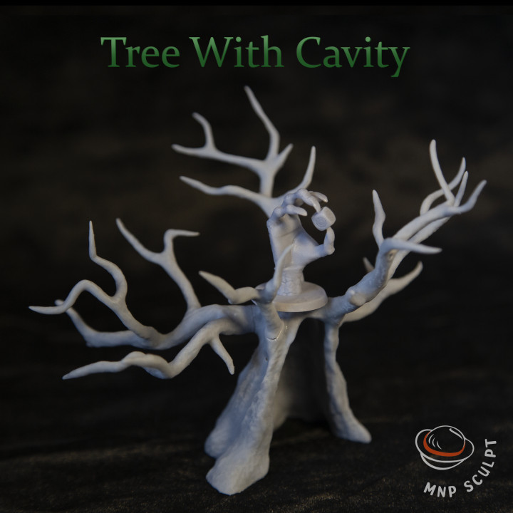 3D Printable Tree With Cavity by MNP Sculpt
