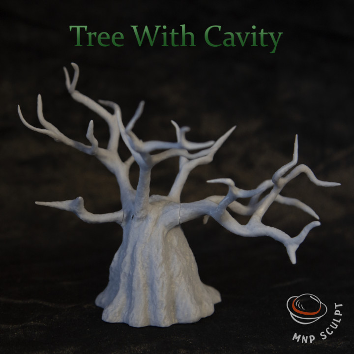 3D Printable Tree With Cavity by MNP Sculpt