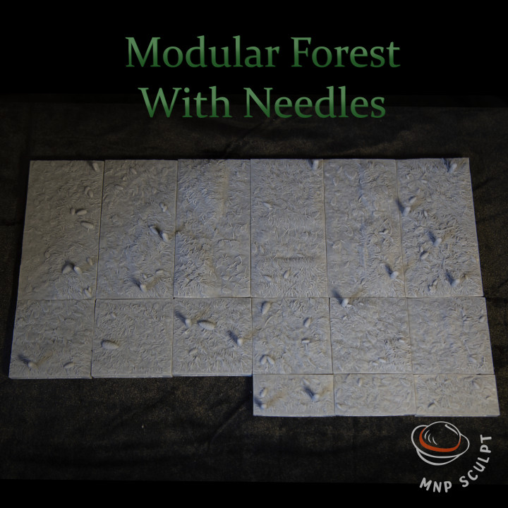 3D Printable Modular Forest With Neddles and Stuff by MNP Sculpt