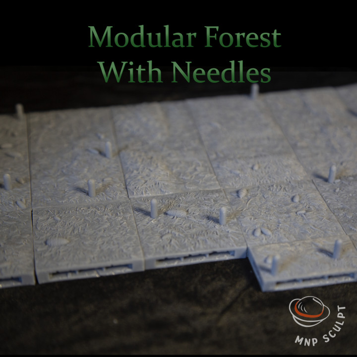 3D Printable Modular Forest With Neddles and Stuff by MNP Sculpt