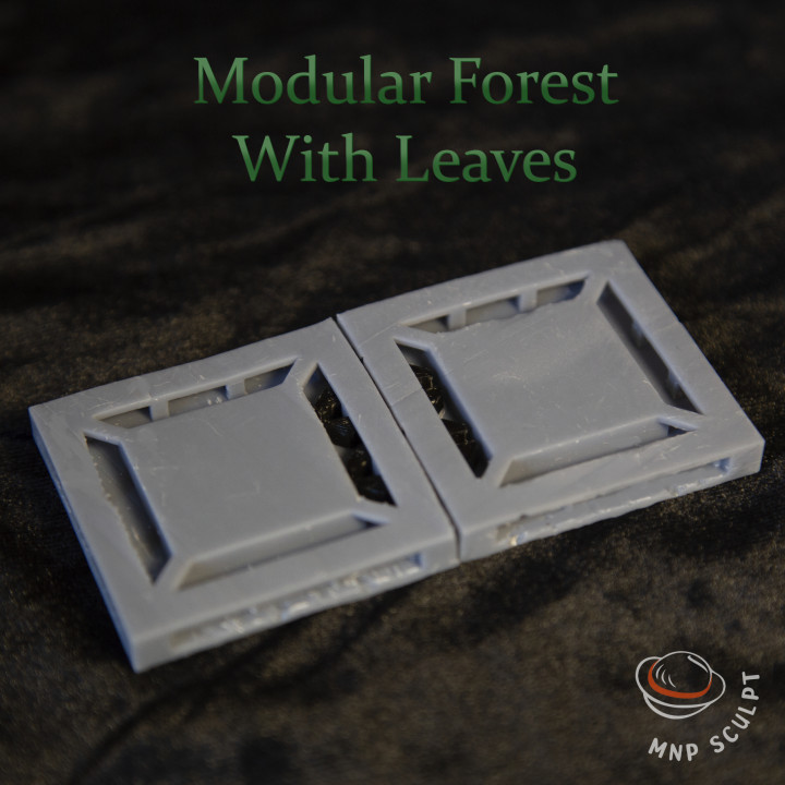 3D Printable Modular Forest With Neddles and Stuff by MNP Sculpt
