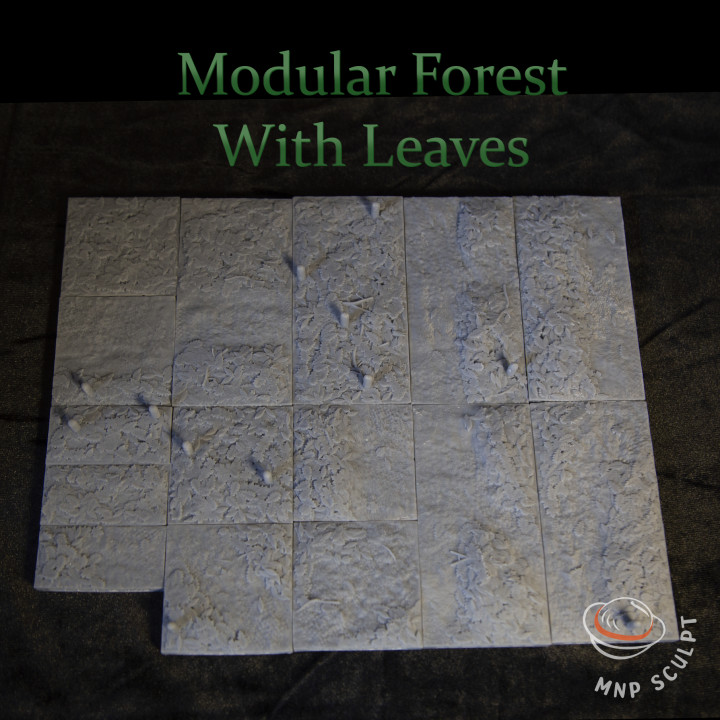 3D Printable Modular Forest With Leaves and Stuff by MNP Sculpt